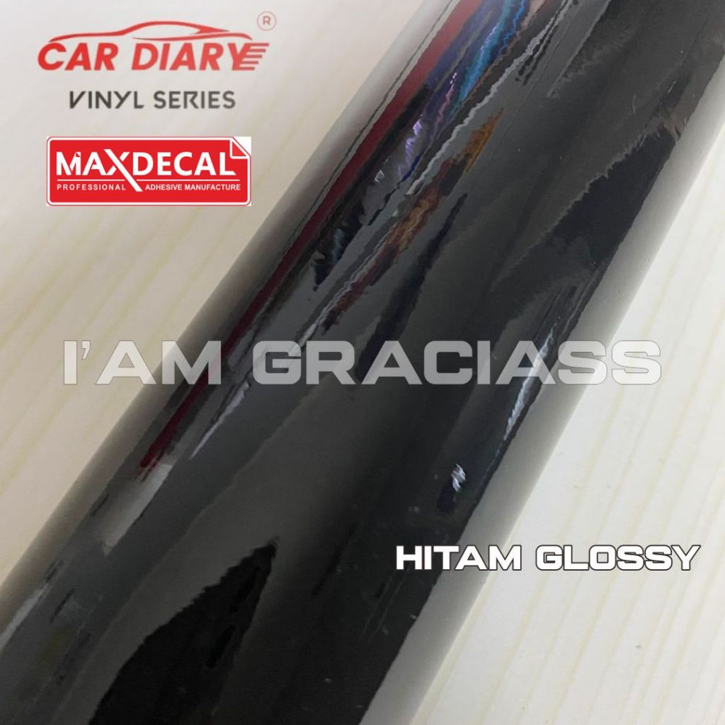 Jual Sticker Hitam Glossy untuk motor, wrapping, cutting sticker ...
