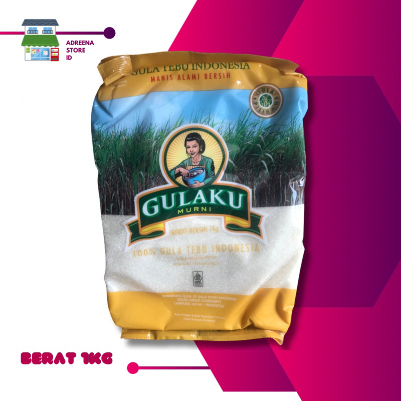 Jual GULA PASIR GULAKU BERAT 1 Kg GULA INDONESIA MANIS DAN BERSIH BAHAN ...
