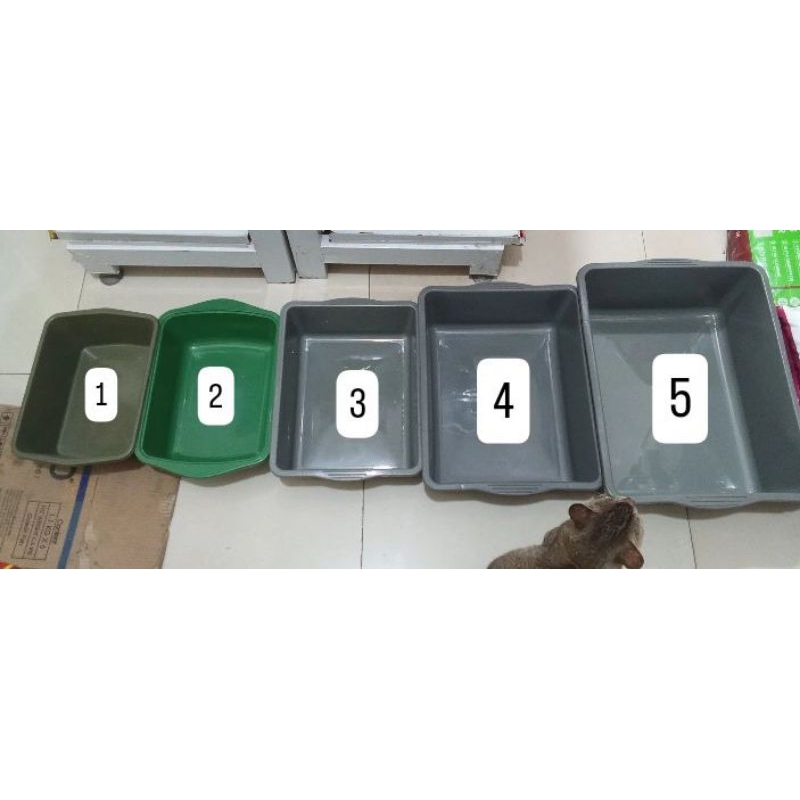 Jual Litter Box Kotak Pasir Bak Pasir Kucing Baskom Semua Ukuran ...