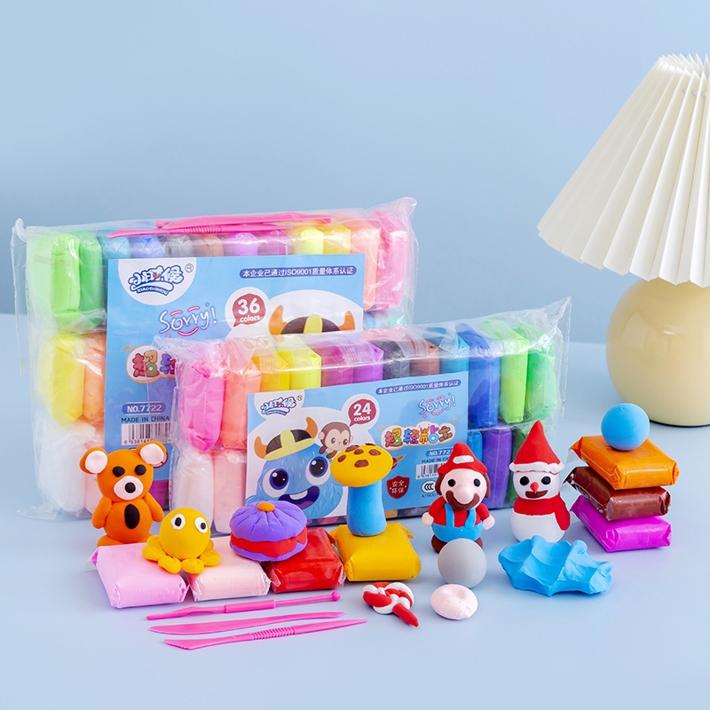 Jual 1 SET ISI 12 & 24 WARNA MAINAN CLAY PLASTISIN AMAN UNTUK ANAK ...