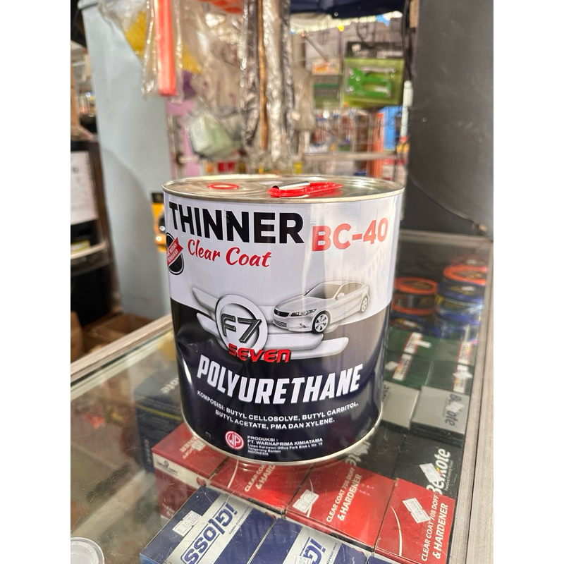 Jual THINNER PU F7 Hitam Clear Coat BC 5kg + buble wrap dan kardus ...