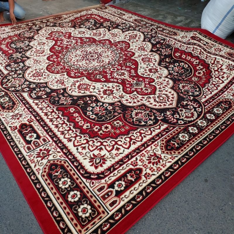 Jual Ambal ALMAYA 300x400cm Karpet Permadani NON-RUMBAI corak bunga ...