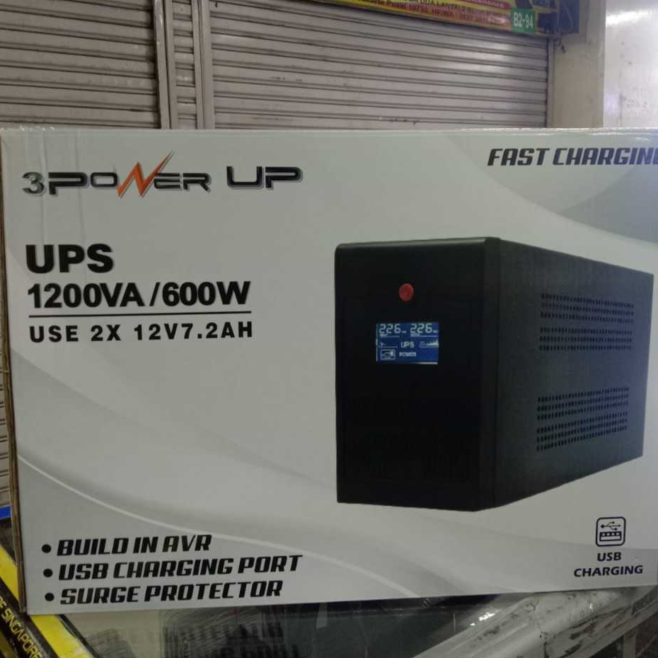 Jual ups power up 1200 va ups 1200va + stabilizer | Shopee Indonesia
