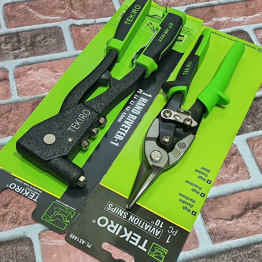 Jual Paket Set Tekiro (2Pcs) Tekiro Tang Rivet Tembakan Paku Ripet ...