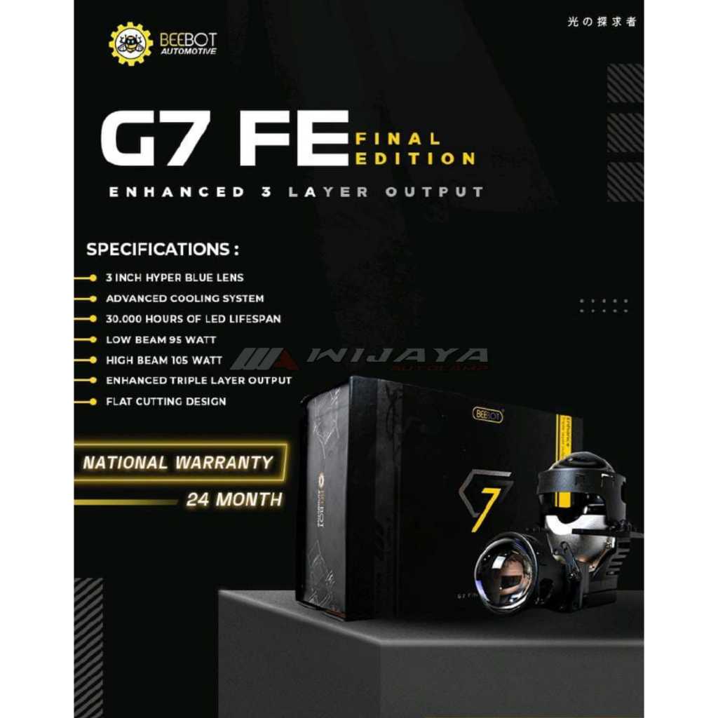Jual PROJECTOR BI-LED HEADLAMP G7 FINAL EDITION 3 INCH BEEBOT ( 2 PCS ...