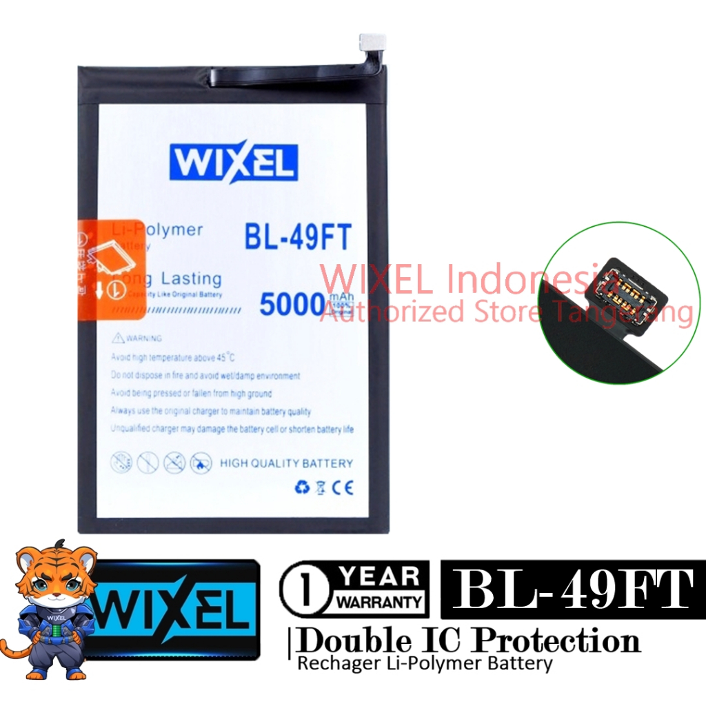 Jual Baterai Wixel Tecno Spark 7 Pro KF8 KF6 KF6J BL-49FT Double IC ...