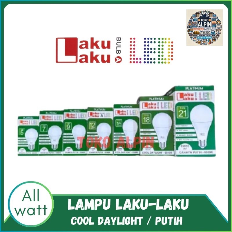 Jual Lampu LED Bohlam Bulat Laku Laku 5w 9w 12w 15w 18w 21w A BULB 6500K Putih 20 Watt | Shopee ...