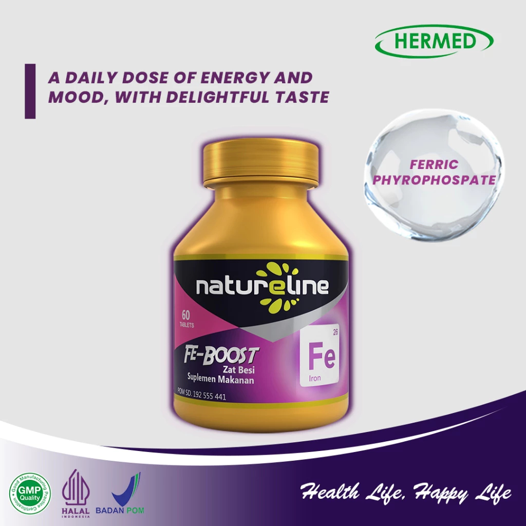 Jual NATURELINE FE-BOOST ISI 30 & 60 TABLET | VITAMIN ZAT BESI | Shopee ...