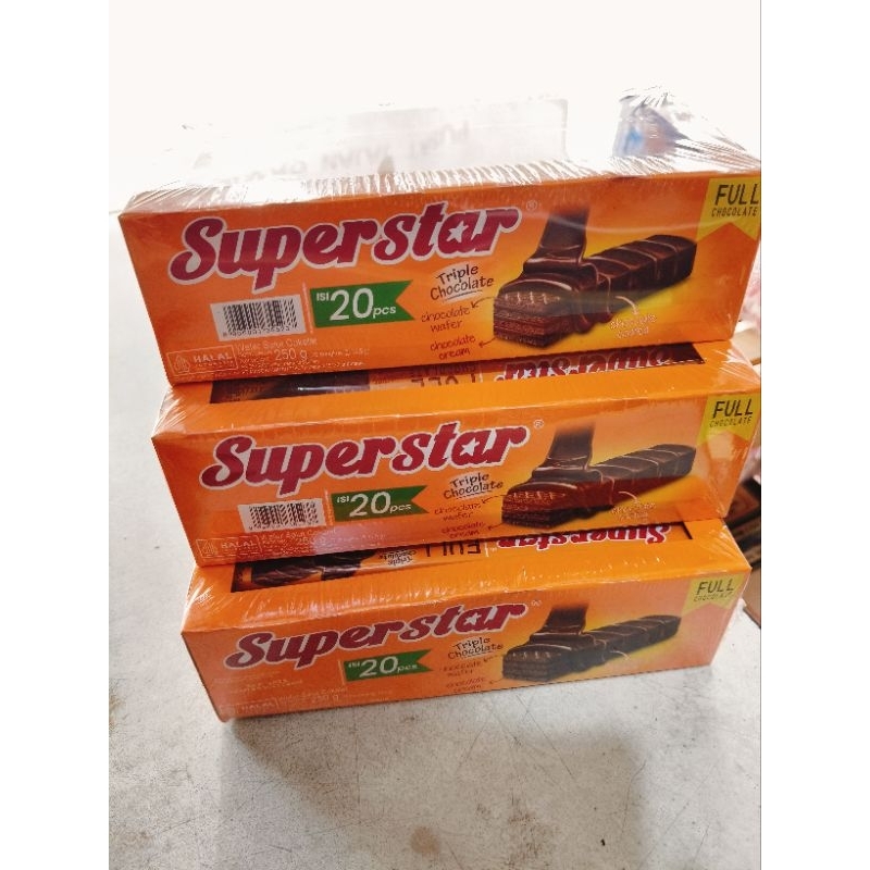 Jual Superstar Box Triple Chocolate isi 20 Pcs | Shopee Indonesia