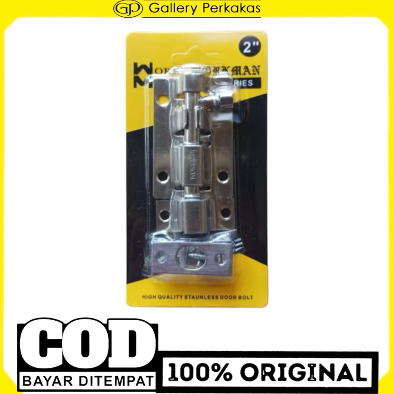 Jual workman grendel pintu stainless 2 inch slot pintu stainless ...