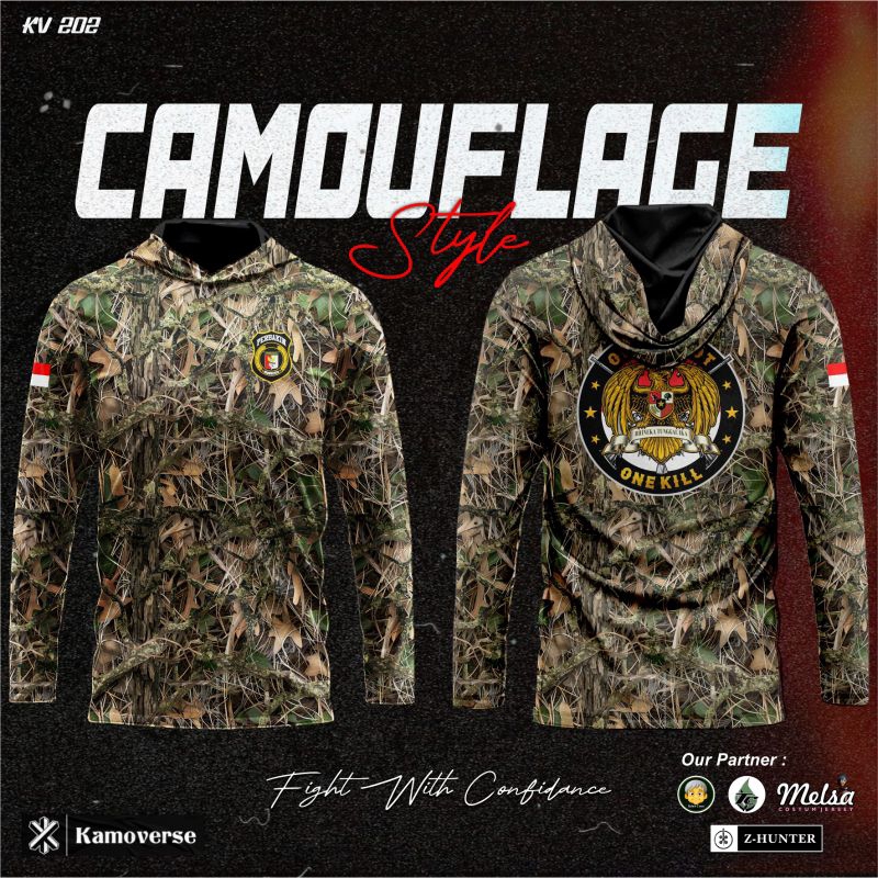 Jual Free buff - Baju camo berburu / Kaos jersey camo berburu / baju berburu camouflage || KV202 ...