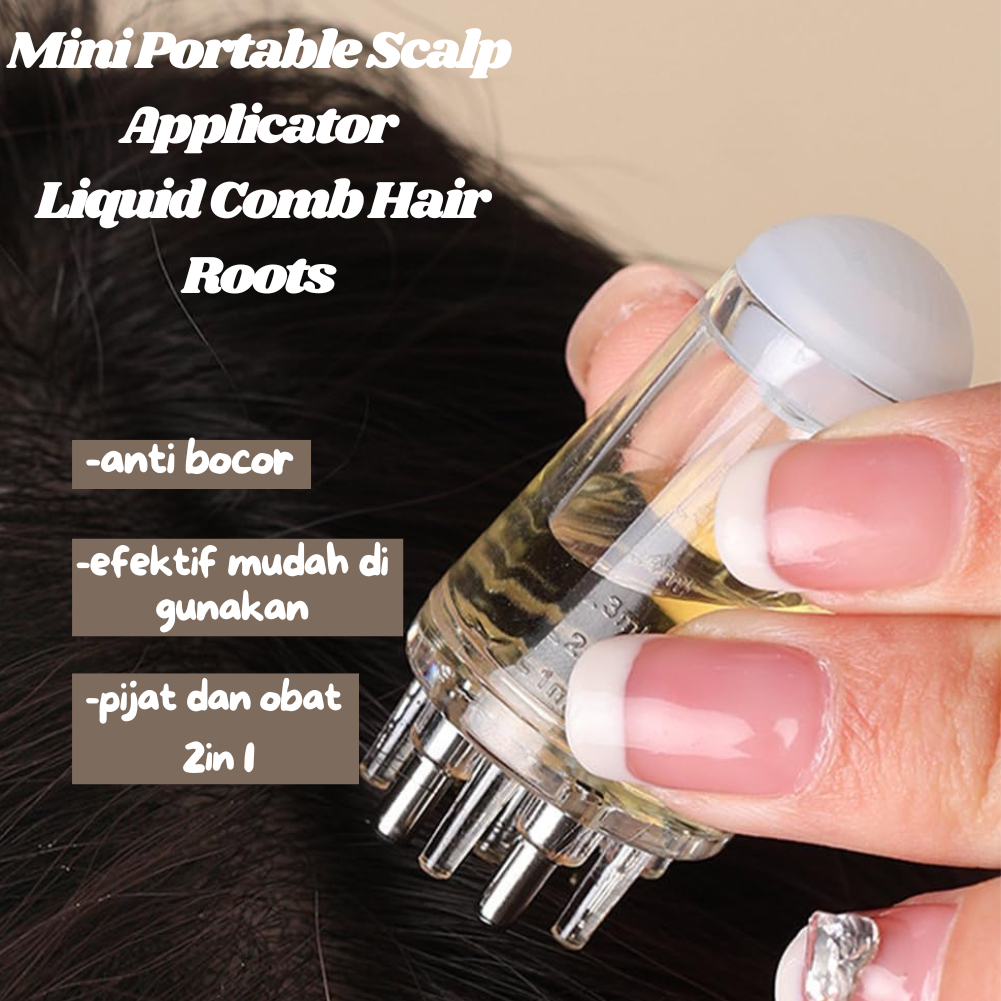 Jual Aplikator Serum Oil Kulit Kepala Sisir Cair Sisir Pijat Mini ...