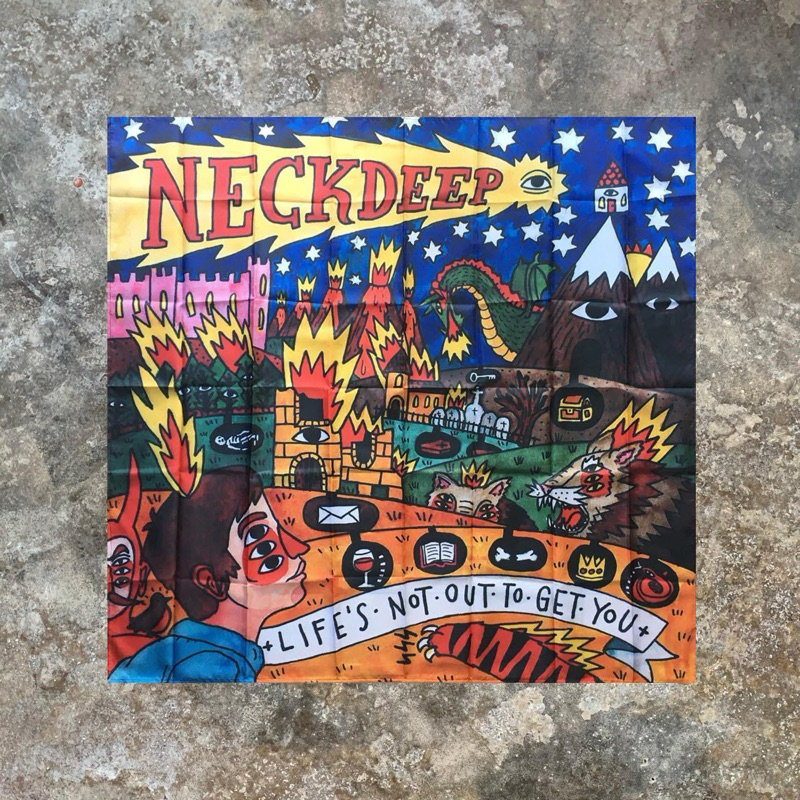 Jual Jual Wall Flag / Poster Flag NECK DEEP | Shopee Indonesia