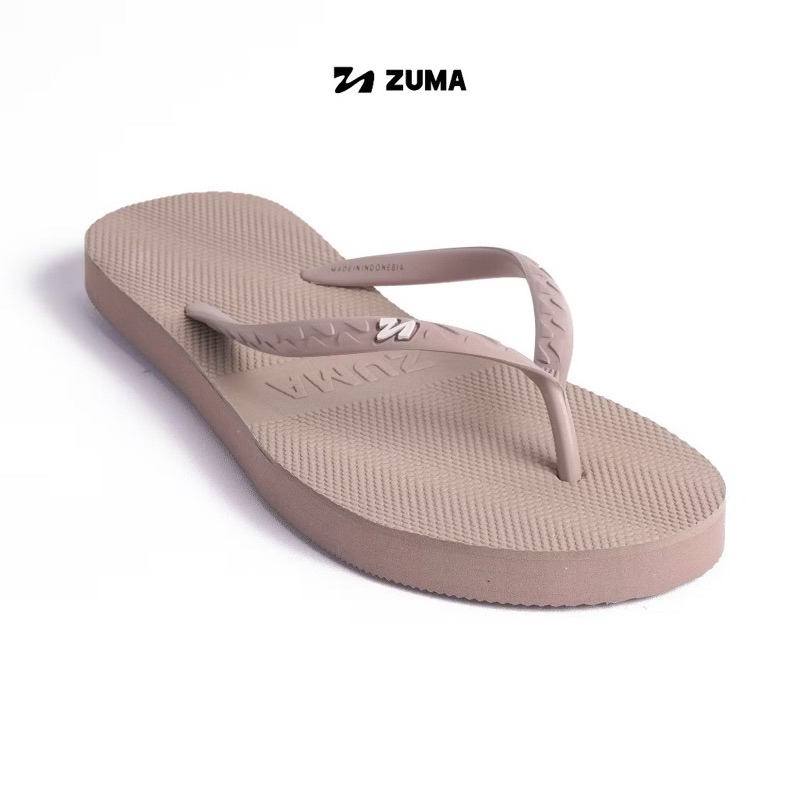 Jual Sandal Zuma Ladies Classic Nude/ Sandal Jepit Karet Cewek | Shopee ...
