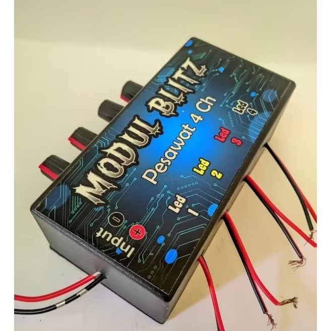 Jual Modul Lampu Blitz Pesawat 4 Channel Watt Besar Untuk Kendaraan 12v ...