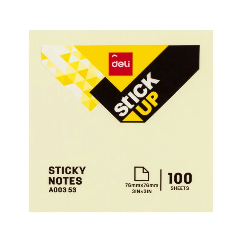 Jual Memo Stick / Sticky Note Deli A003 100 Lembar Ukuran 76 x 76mm ...