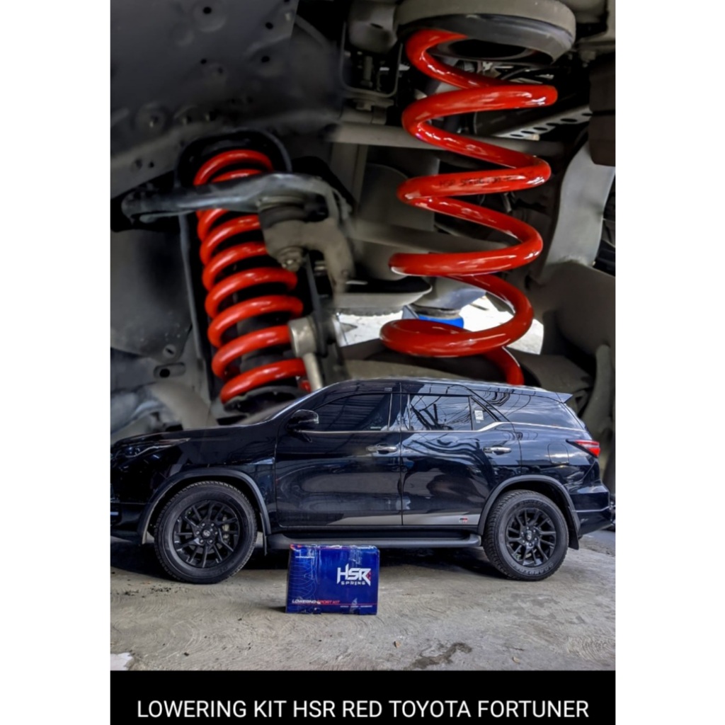 Jual JUAL PER MOBIL CEPER LOWERING KIT HSR RED TOYOTA FORTUNER 2012 ...
