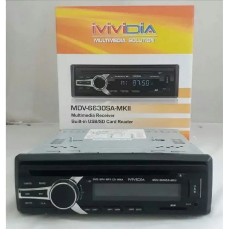 Jual tape head unit single din dvd usb aux original MVIDIA | Shopee ...