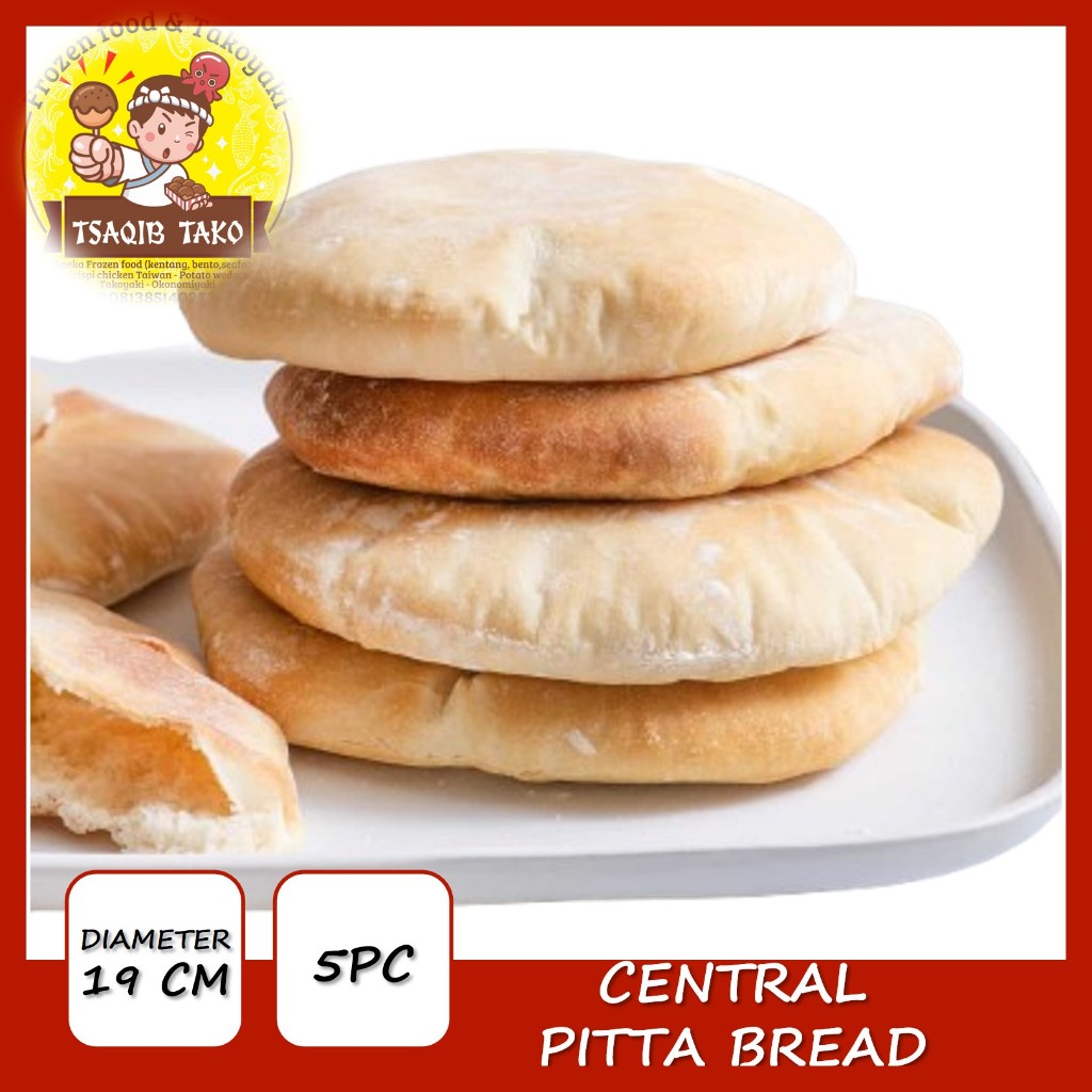 Jual CENTRAL Roti Khobus Arab 1 pack isi 4 / Roti Pita PITTA BREAD ...