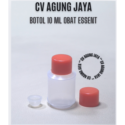 Jual Botol 10 ml Transparan Obat essent / Botol Essens 10 Ml Bulat ...