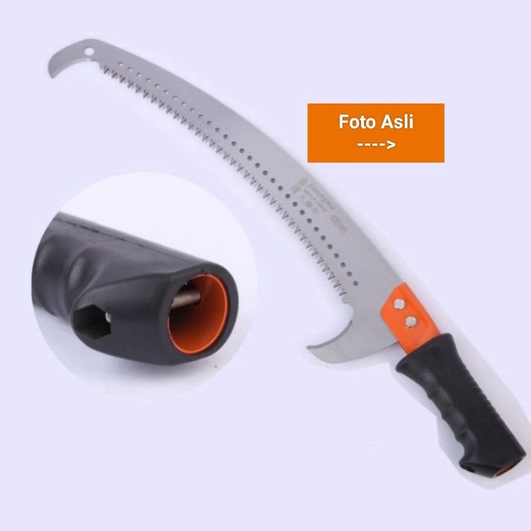 Jual Update Terkeren Gergaji Lengkung Potong Dahan Ranting Pohon Tinggi Atau Rendah PREMIUM ...