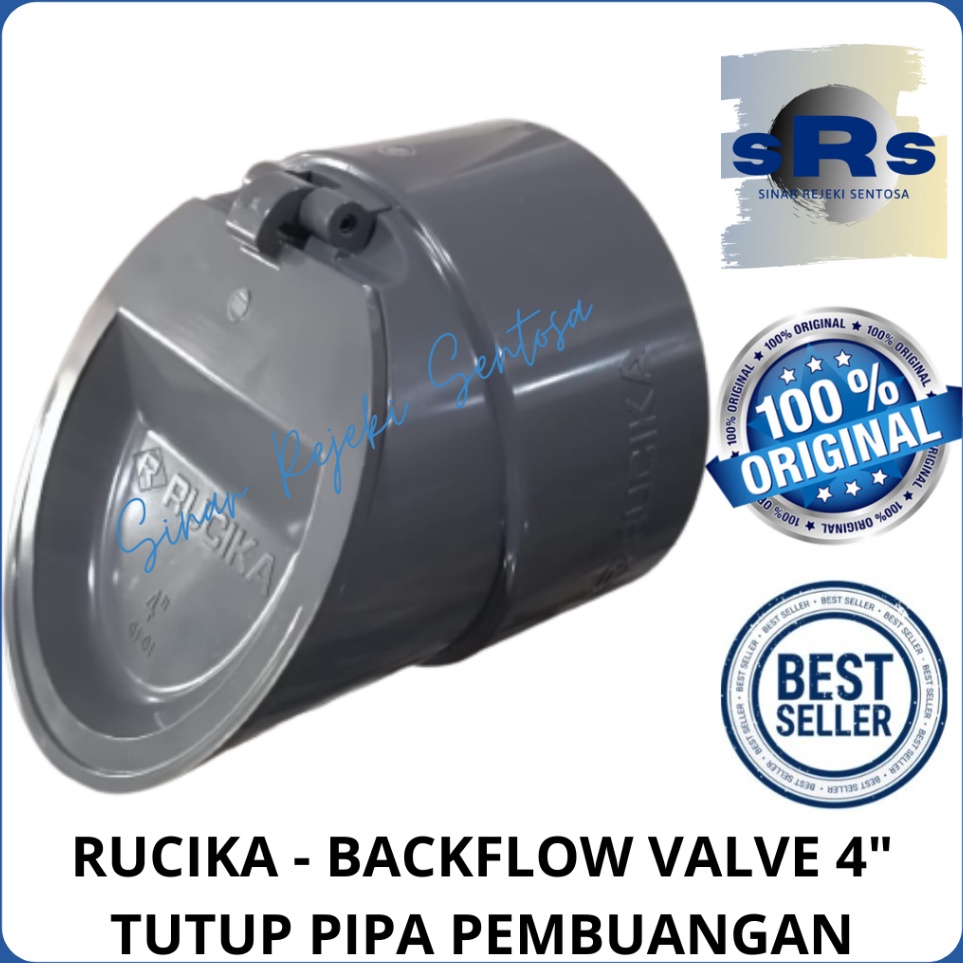 Jual Super Belanja RUCIKA BACKFLOW VALVE 4 INCH PENUTUP SALURAN ANTI ...