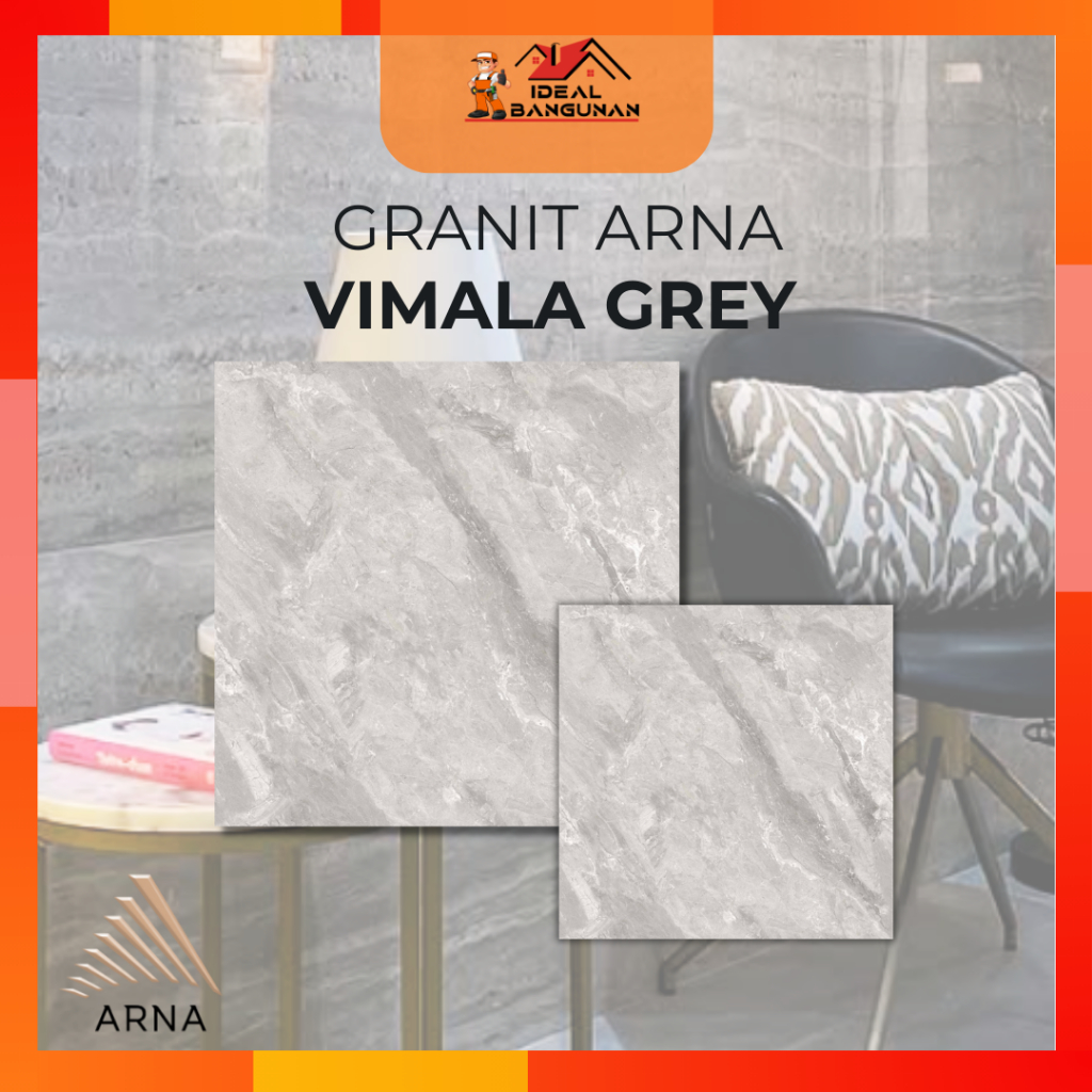 Jual [READY] GRANT. ARNA 60X60 VIMALA GREY | KERAMIK LANTAI | KERAMIK DINDING | KERAMIK | Shopee ...