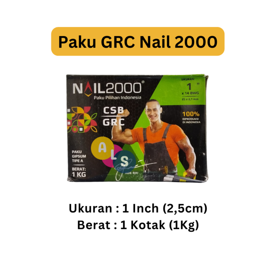 Jual Paku Seri GRC 1 Inch/Nail 2000/Paku Curah/1Kg | Shopee Indonesia
