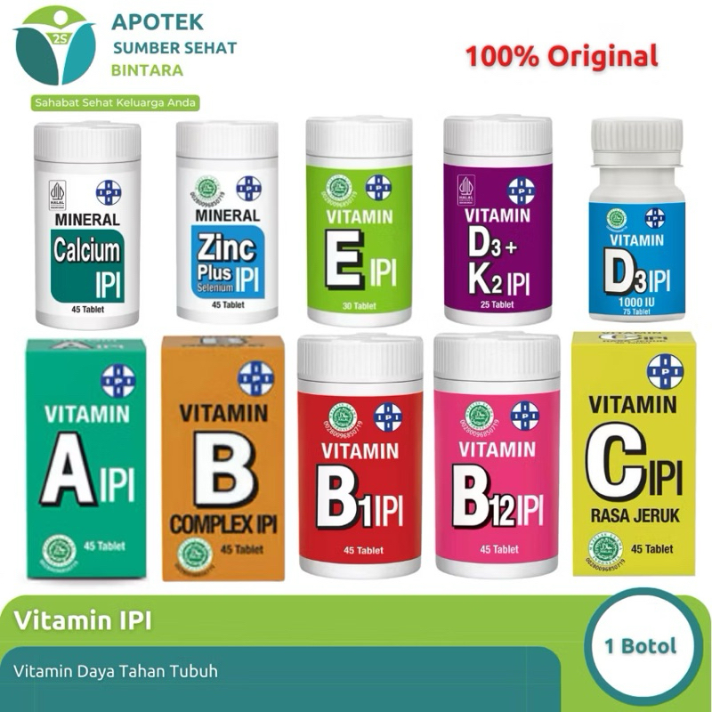 Jual Suplemen Vitamin IPI botol | Shopee Indonesia