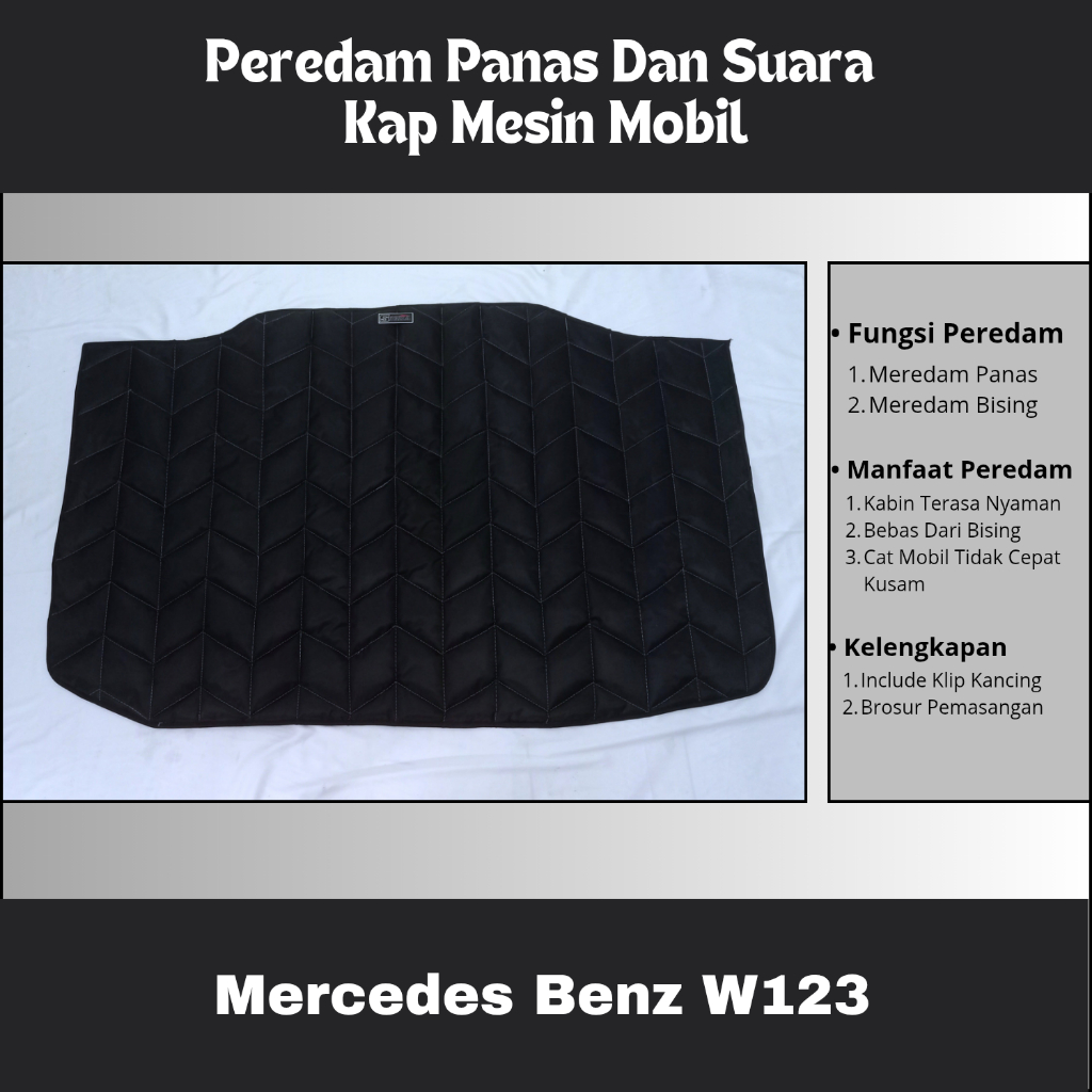 Jual Mercy Tiger W123 Peredam Panas Dan Suara Kap Mesin Mobil | Shopee ...
