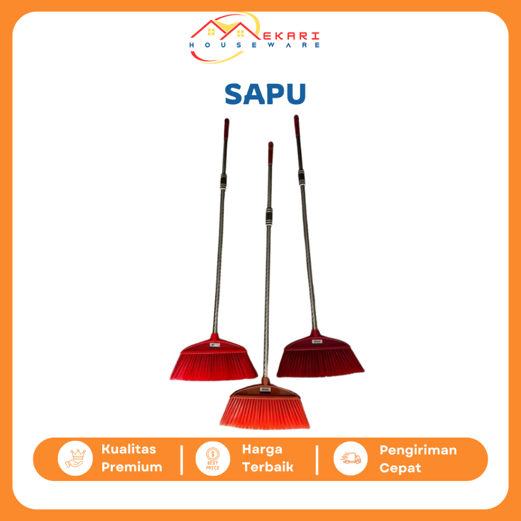 Jual Sapu Nilon Lantai Rumah Gagang Besi Stainless Kokoh | Shopee Indonesia