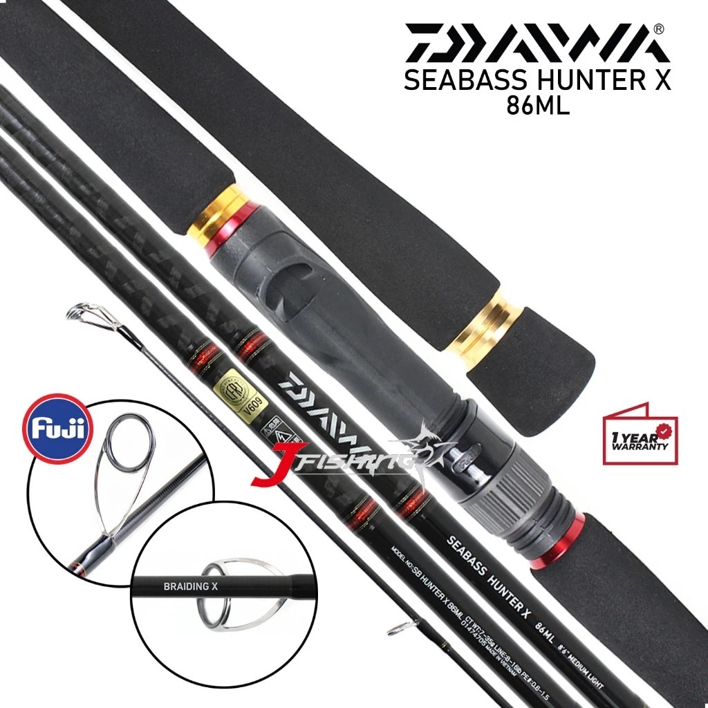 Jual Joran DAIWA SEABASS HUNTER X | Casting Popping Rock Fishing | Garansi Resmi | Shopee Indonesia