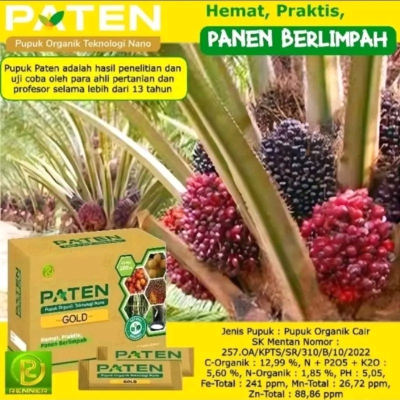 Jual Pupuk Organik Teknologi Nano Paten Gold 1 Box isi 12 Sachet ...