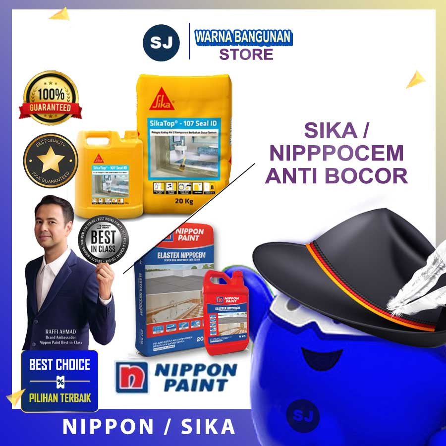 Jual KHUSUS OJOL - SikaTop 107 A + B Sika Top 2 Komponen 20Kg + 5Kg / NIPPOCEM NIPPON 25 KG ...