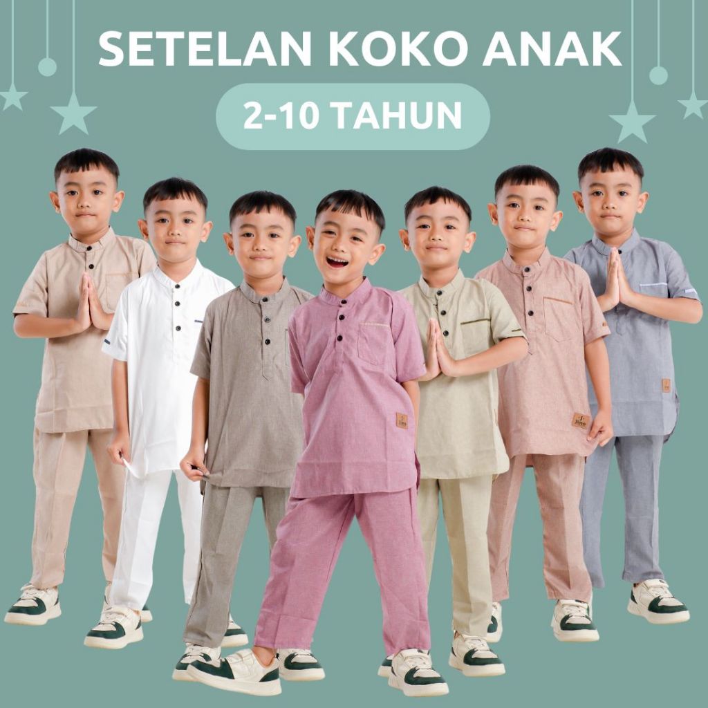 Jual Setelan Baju Koko Anak Baju Koko Anak Laki Laki usia 2-10 tahun ...