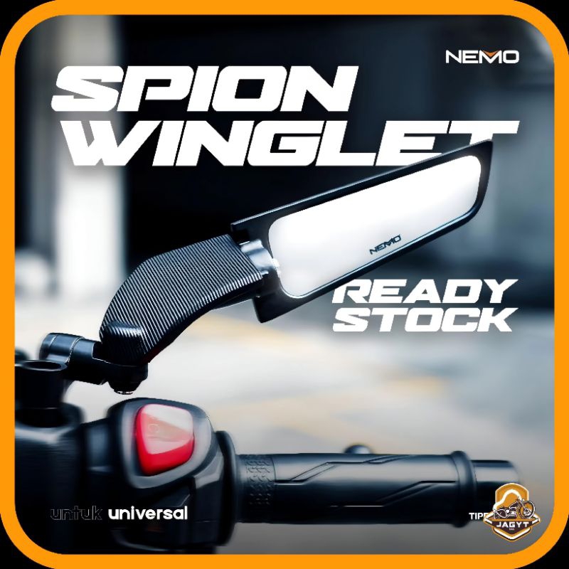 Jual Spion Nemo Winglet NMAX TURBO Stylo 160 Universal untuk Vario 160 ...