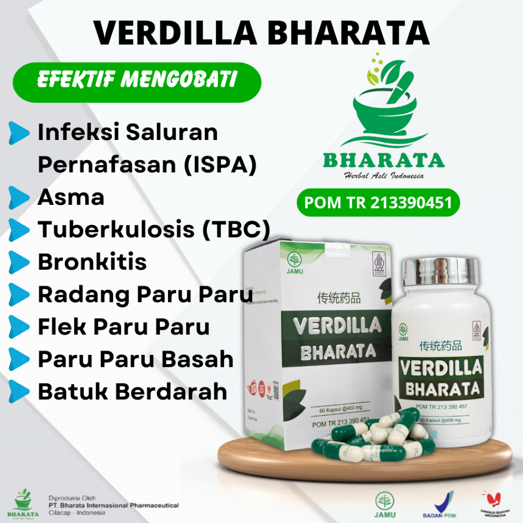 Jual Verdilla Bharata Obat Paru Paru TBC Asma Batuk Berdarah Infeksi ...