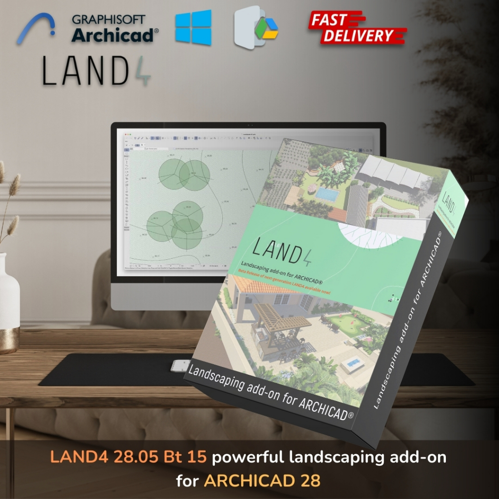 Jual LAND4 28.05 Bt 15 terbaru 2025, powerful landscaping add-on for ARCHICAD 28 | Shopee Indonesia