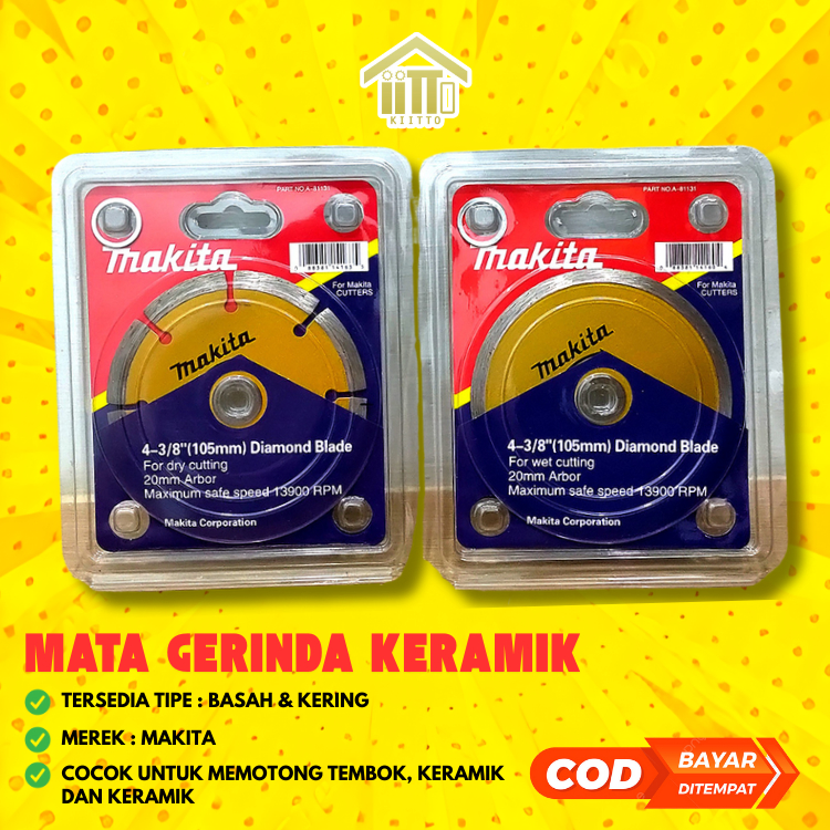 Jual MATA GERINDA MAKITA POTONG TEMBOK / KERAMIK / GERANITE BASAH DAN ...
