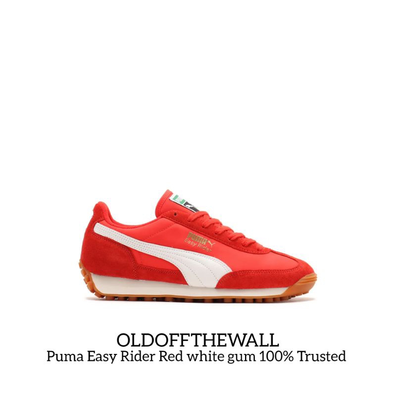 Jual SEPATU Puma Easy Rider Red white gum | Shopee Indonesia