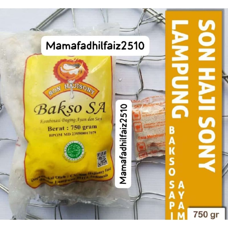 Jual TERBARU ORIGINAL (100%) Terbaru Bakso Sony Lampung + Bumbu / Bakso ...