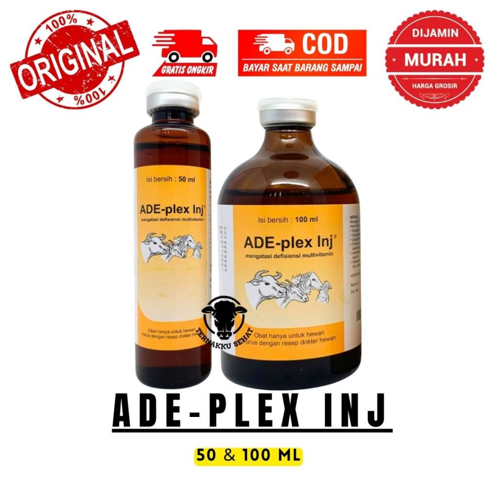 Jual ADE PLEX INJ 50 ML & ADE PLEX INJ 100 ML - Multivitamin Hewan ...