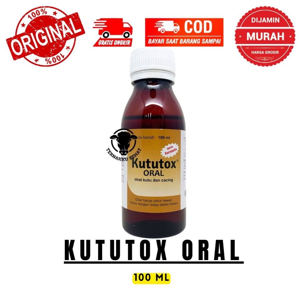 Jual KUTUTOX ORAL 100ML - Obat Kutu dan Cacing Oral Sapi Kambing Domba ...