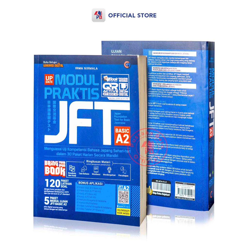 Jual Buku Bahasa Jepang / Modul Praktis JFT Basic A2 / Menguasai Uji Kompetensi Bahasa Jepang ...