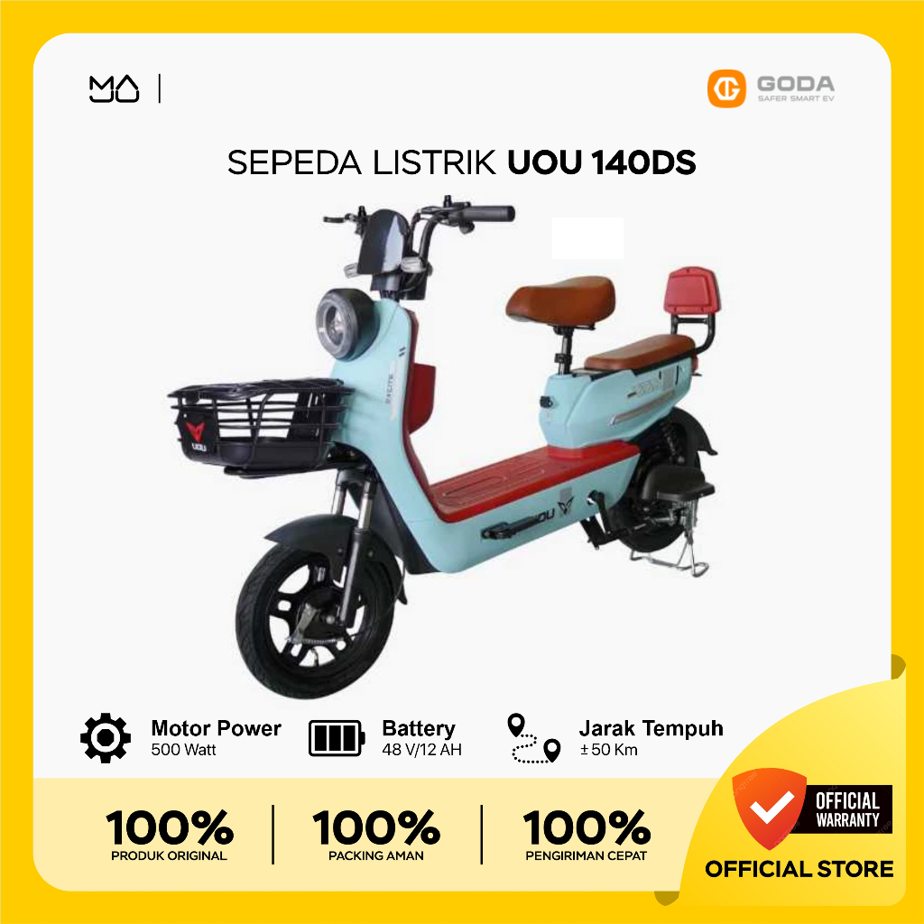 Jual Sepeda UOU 140DS 500 Watt - Garansi Resmi | Shopee Indonesia