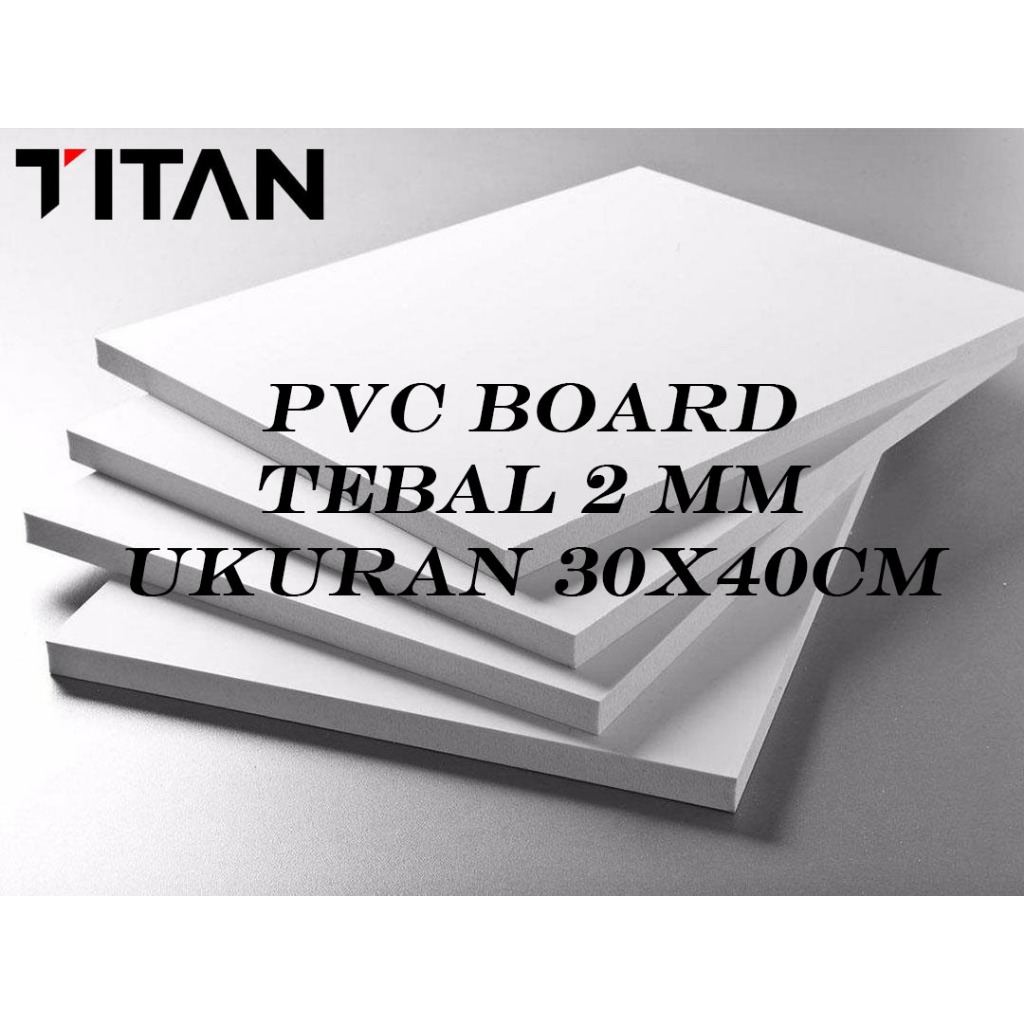 Jual PVC Foam Board 2mm A1 (60x80cm) Bisa untuk pengganti triplek, kitchen set, diorama ...