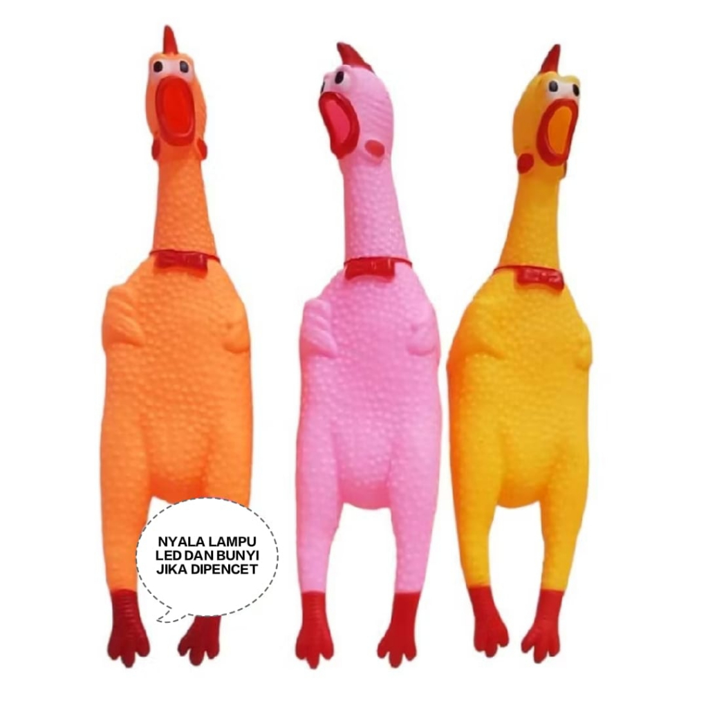 Jual MAINAN CHICKEN AYAM POTONG MENJERIT BESAR NYALA LAMPU LED DAN ...