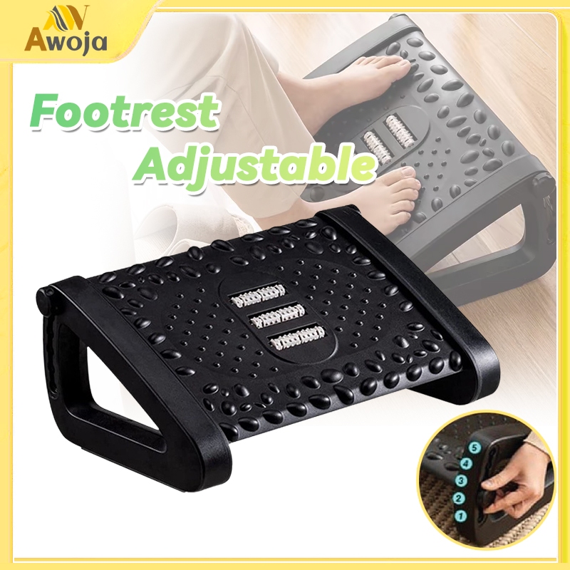 Jual Foot Rest 6 Height Adjustable Sandaran Kaki Ergonomis Di Bawah ...
