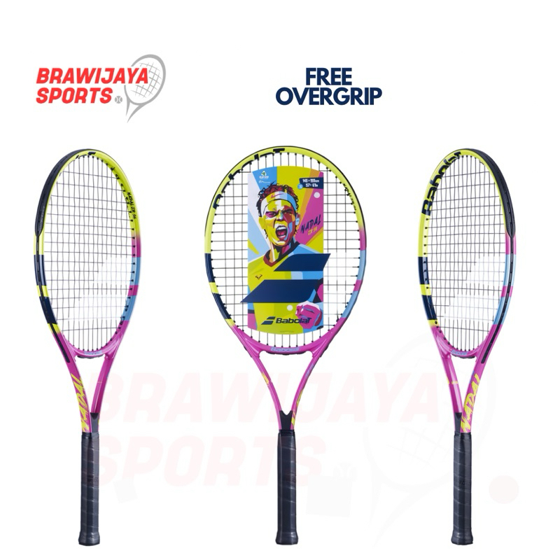 Jual RAKET TENIS BABOLAT NADAL JUNIOR 21 25 26 | Shopee Indonesia