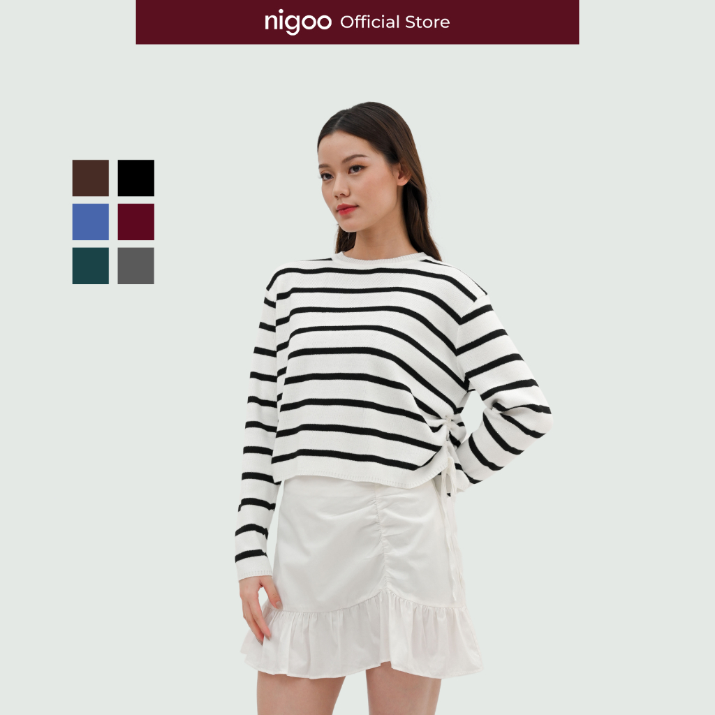 Jual NIGOO Rosella Knit Top Atasan Rajut Wanita | Shopee Indonesia